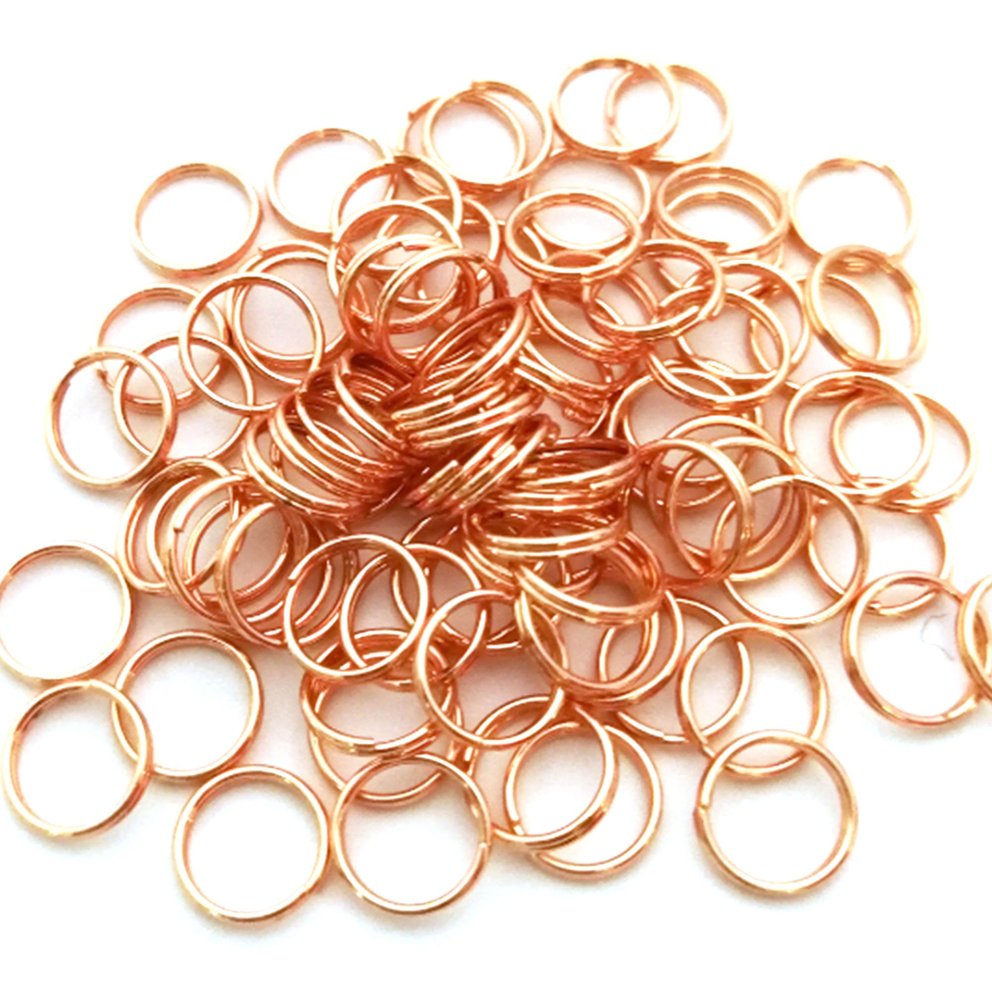 300-500 Pcs Rose Gold Split Jump Ringsnimi Split Key | Etsy