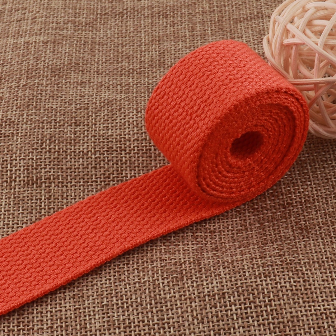Orange Webbing,1 Inch Webbing,cotton Webbing,ribbon,key Fobs,25mm Bag ...