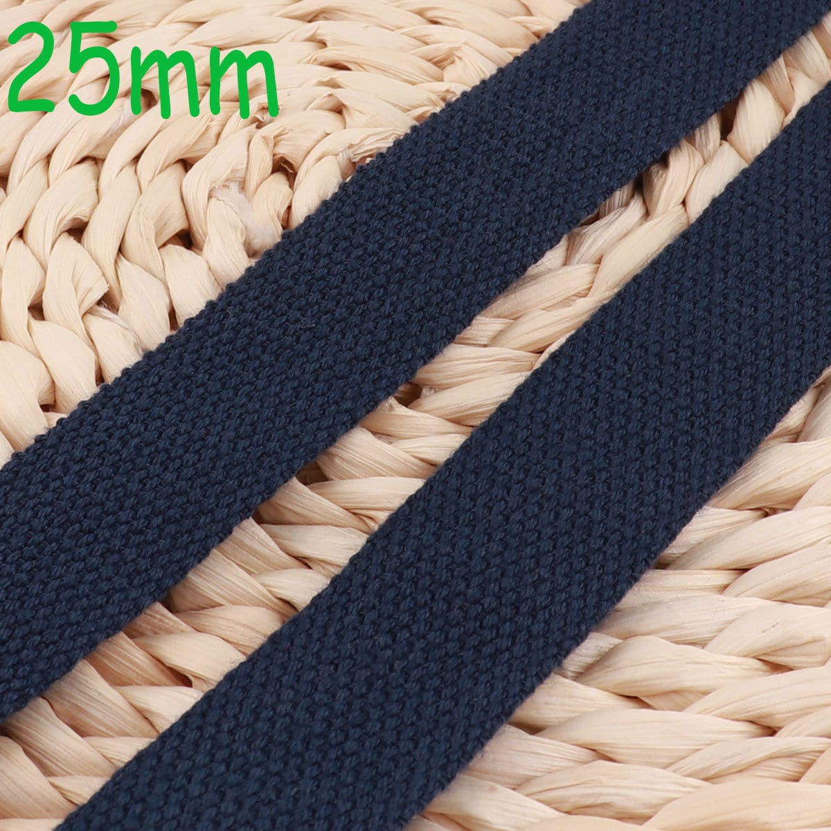 Cotton Webbing1 inch Navy Blue WebbingRibbonKey FobsBag | Etsy