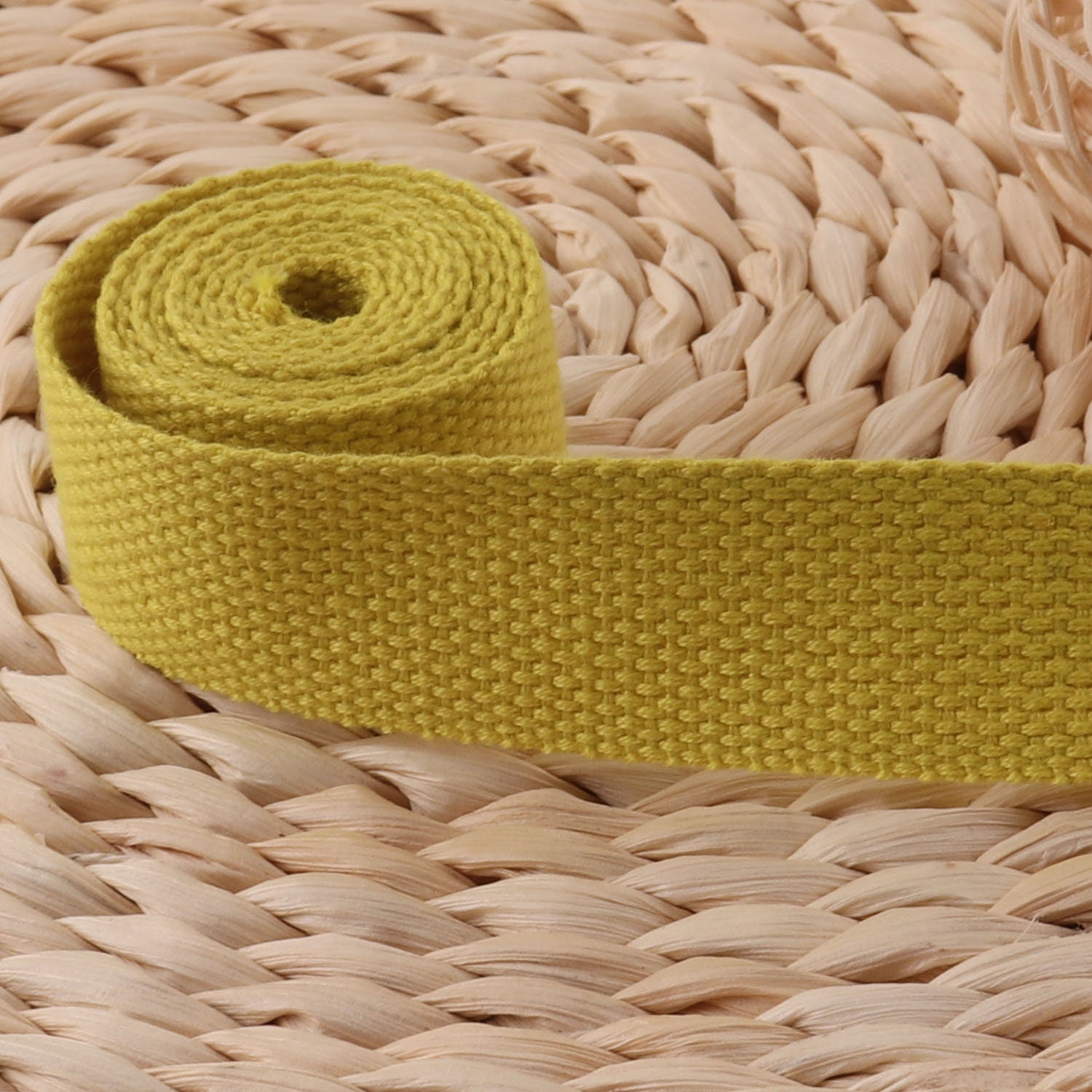 Cotton WebbingYellow Color Webbing1 inch WebbingKey Fob | Etsy