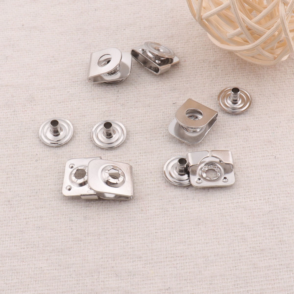 Silver Trousers Skirts Bars Fasteners Hook Eye Clasps Pants | Etsy