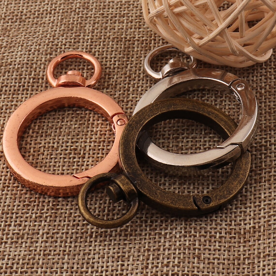 25mm Spring Ring Swivel Buckles8 PCS Rose Gold/silver/antique - Etsy