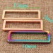 6 Rainbow/gold/rose Gold Rectangle Rings,webbing Purse Buckle,square ...