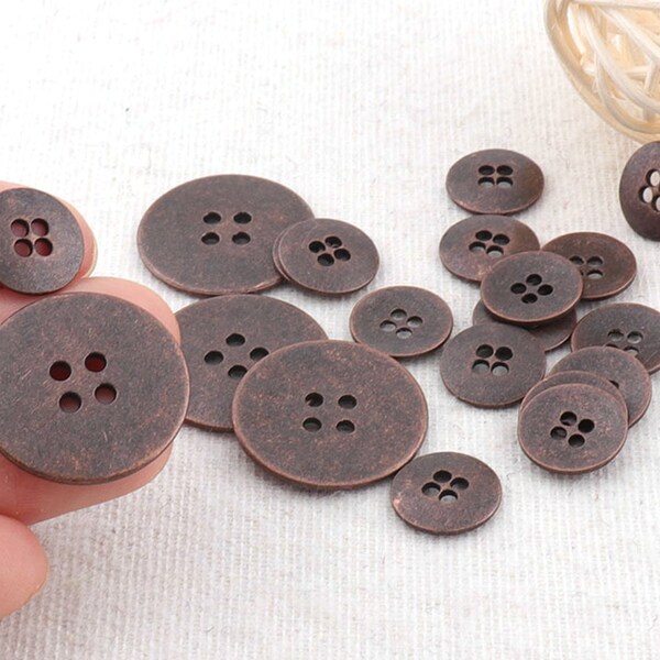 Copper Buttons - Etsy