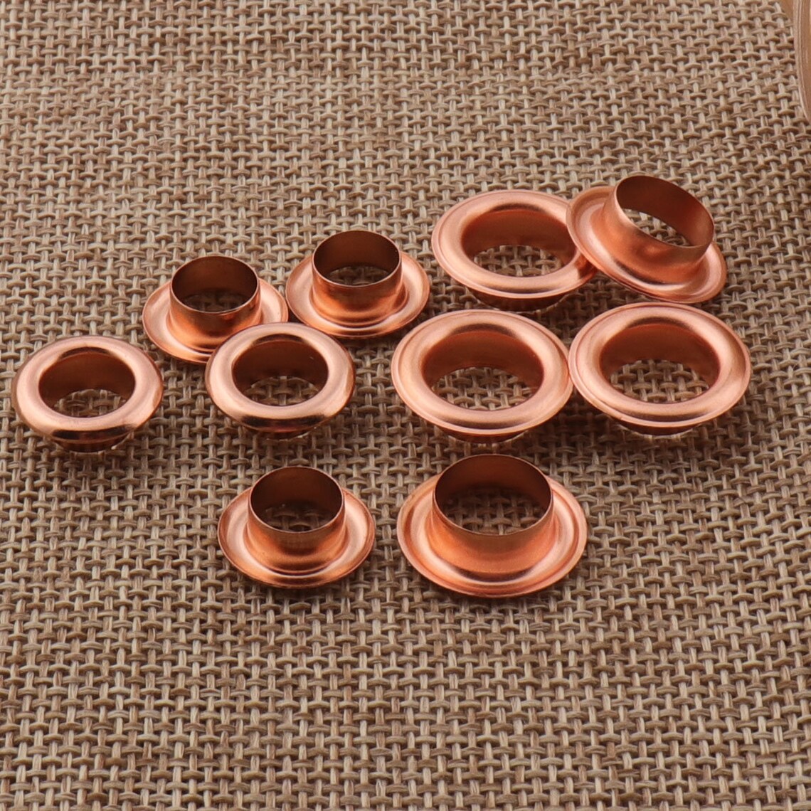 100 Sets Eyeletsbarrel Diameter 8mm/10mmrose Gold Metal - Etsy