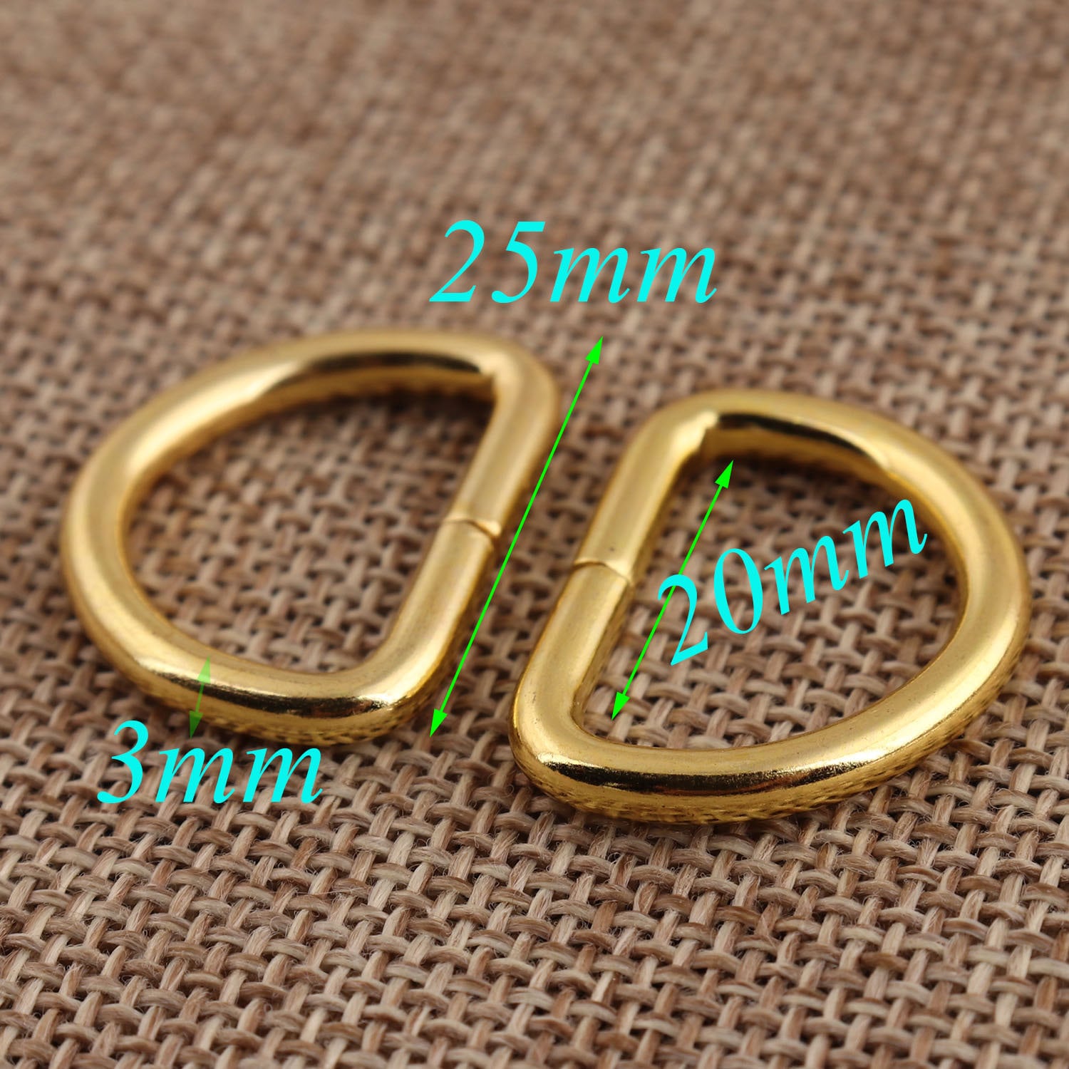 20 PCS Gold D Ring Buckles20mm D Rings D Ring Belt Bag - Etsy