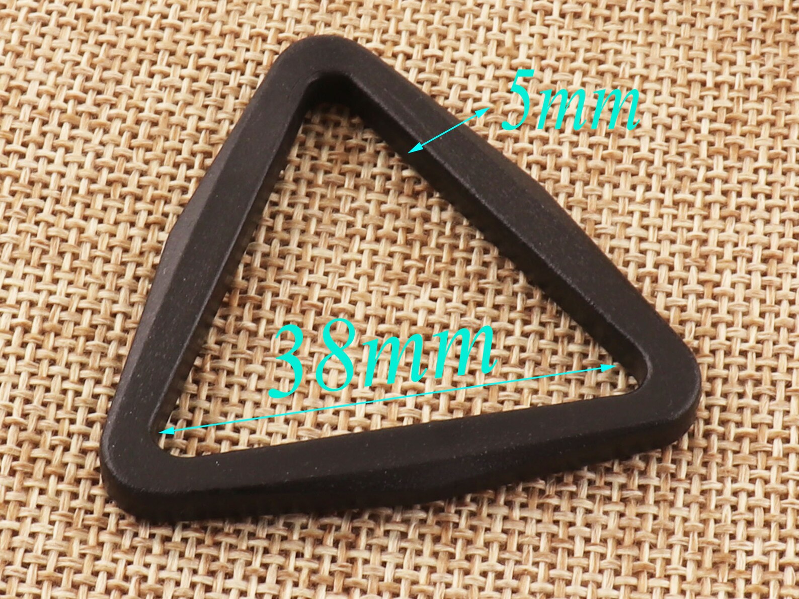 30 Pcs Black Plastic Triangle Rings38mm Slide Buckles - Etsy