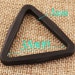 30 Pcs Black Plastic Triangle Rings,38mm Slide Buckles Fasteners Belt ...
