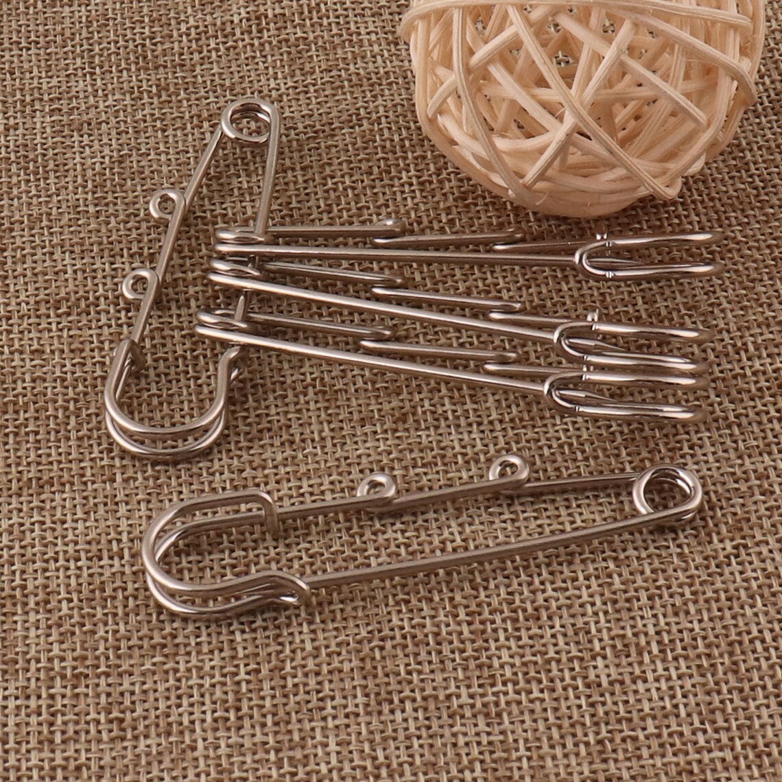 20 Safety Pins 2 3/865mmcraft Silver Safety Pin Brooch - Etsy