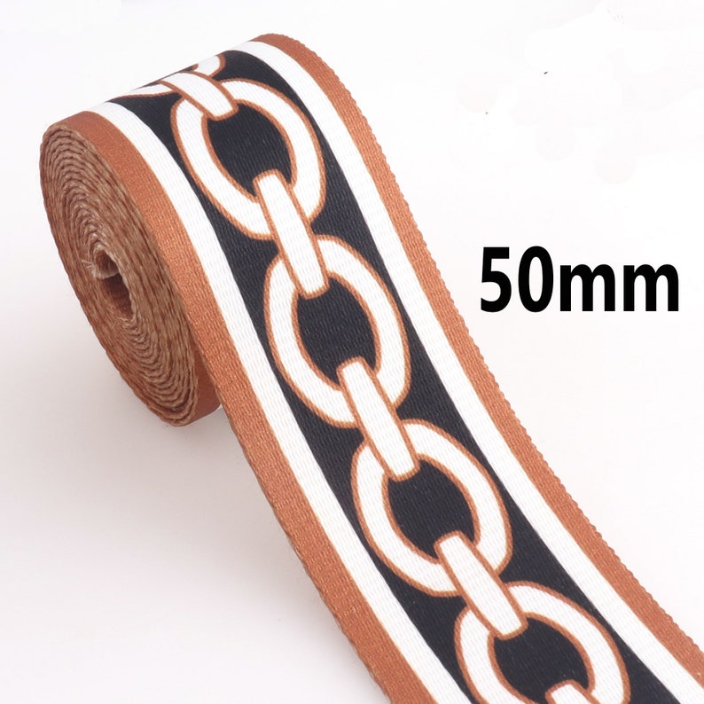 4 Yards 2 Inch Webbingchain Pattern Webbing Bag Strap50mm - Etsy