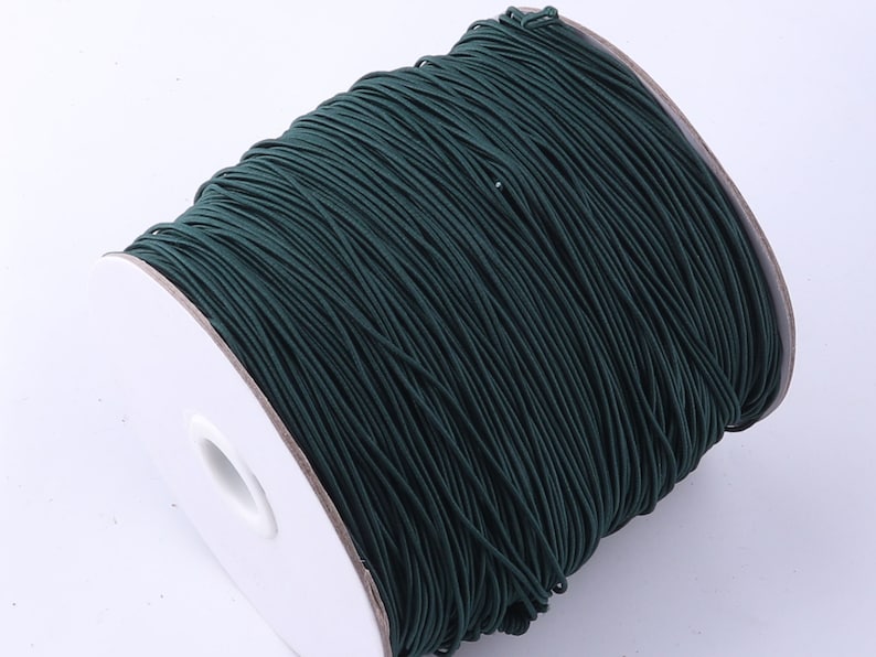 1mm Purple/White/Black/Dark Green Nylon Coated Elastic Cord | Etsy