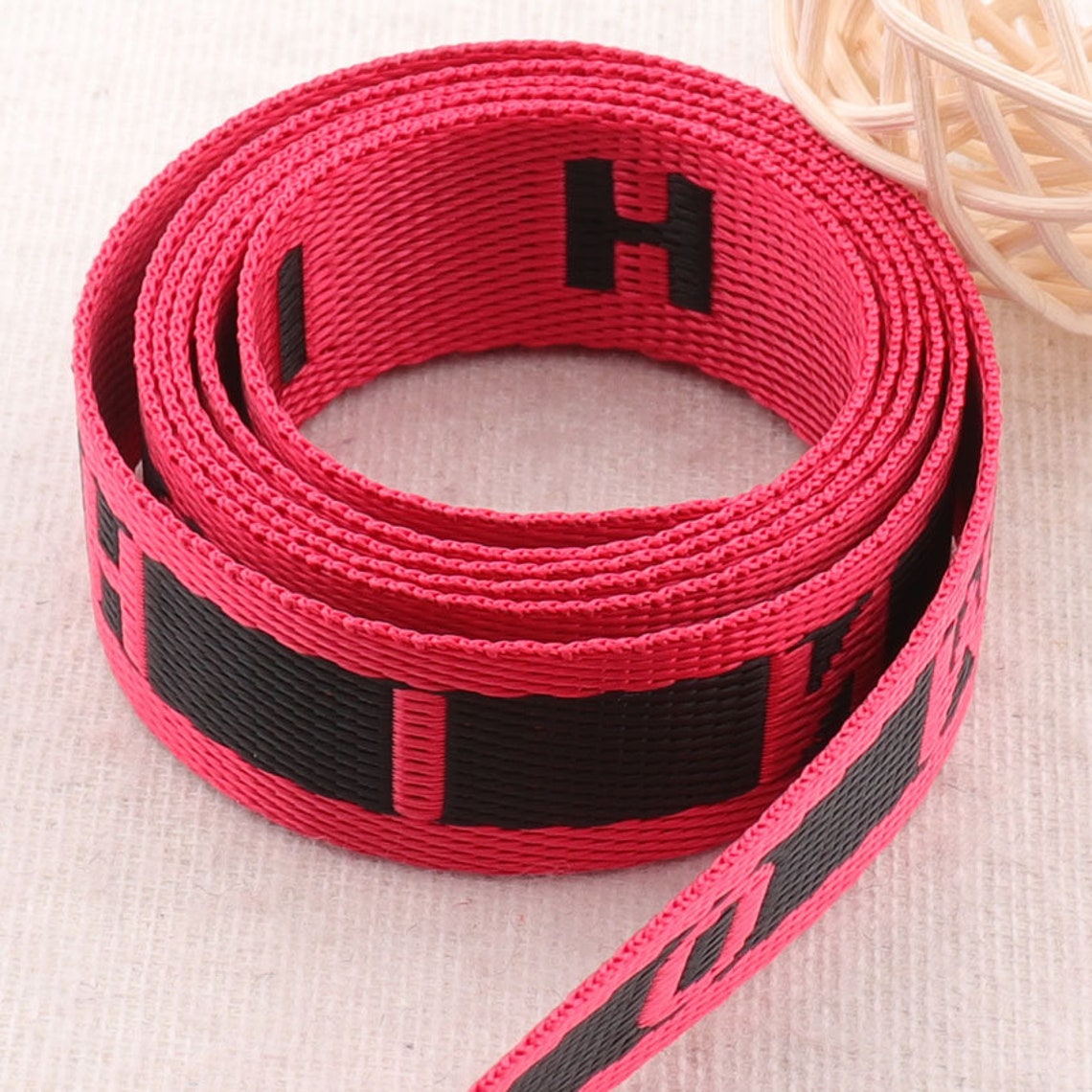 Red Black Striped Webbing - Etsy