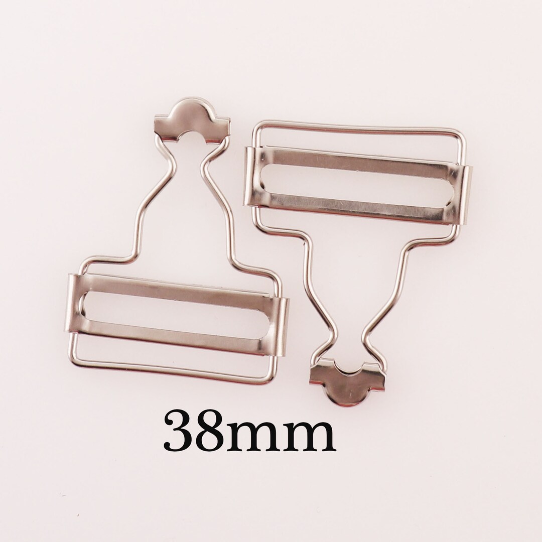 8 PCS Silver Dungaree Buckles Dungaree Clips Fasteners Buckle,1.5"(38mm ...