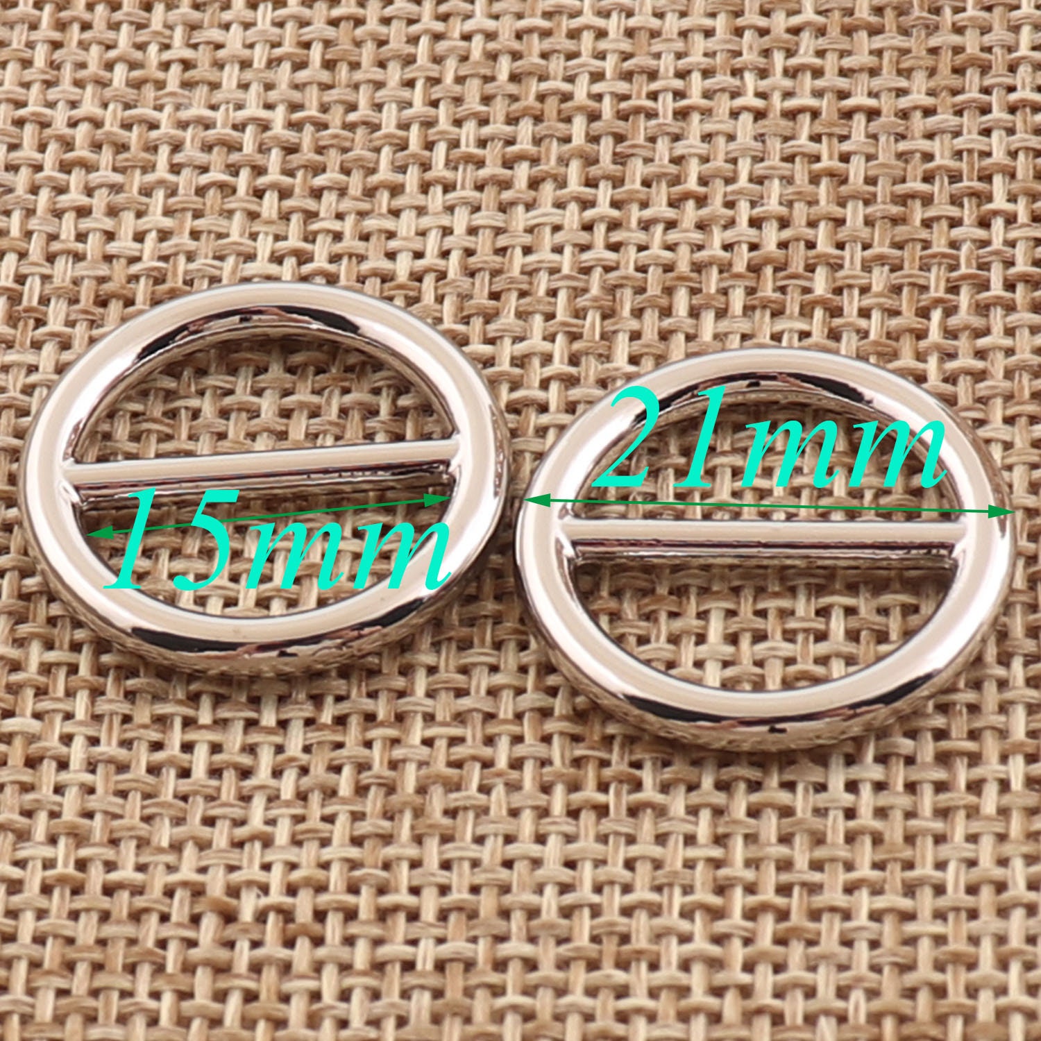 10 Round Slide BucklesAdjuster Buckles15mm Silver Belt | Etsy