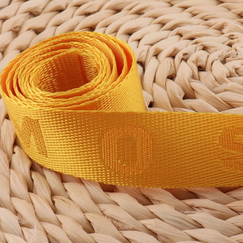 1 Inch Yellow Webbingsmooth Webbing - Etsy