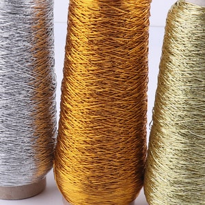 0.8mm Silver/gold/pale Gold Craft Elastic Cord,50 Yards Wedding ...