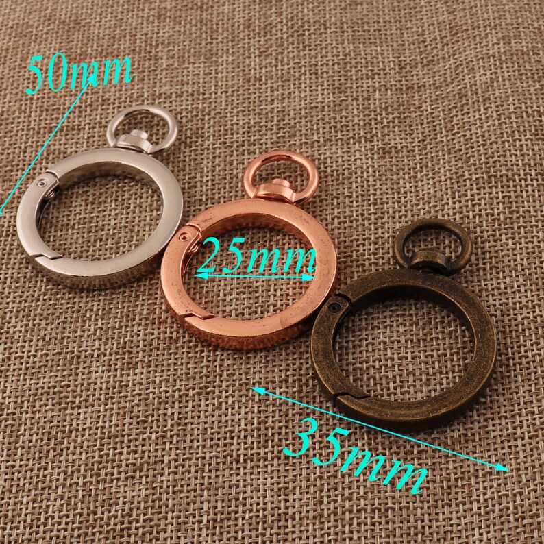 25mm Spring Ring Swivel Buckles8 PCS Rose Gold/silver/antique - Etsy