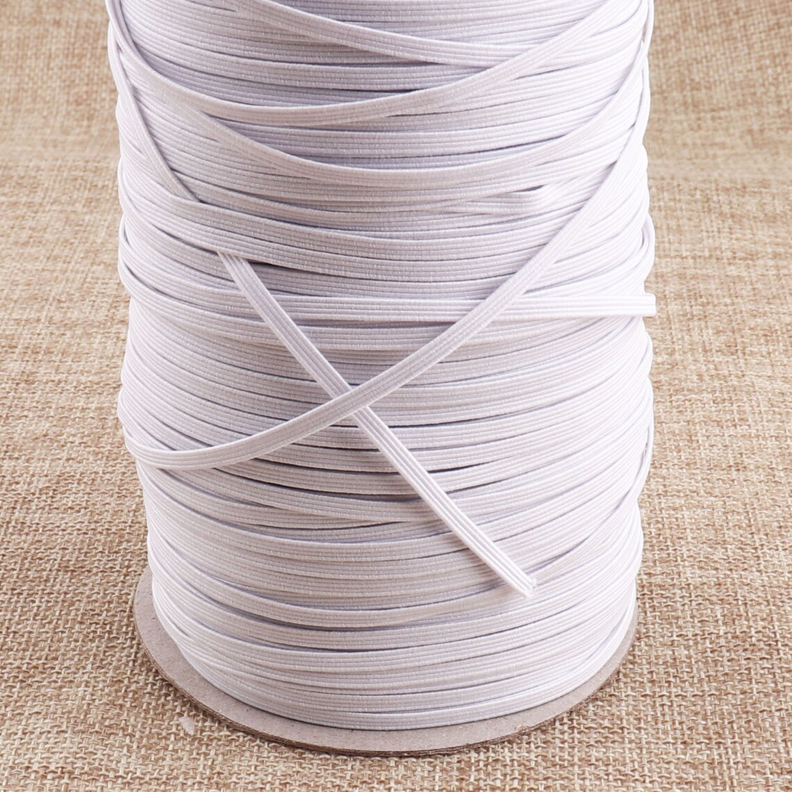 Flat Elastic Cord Bandelastic Tape String White Nylon Coated - Etsy