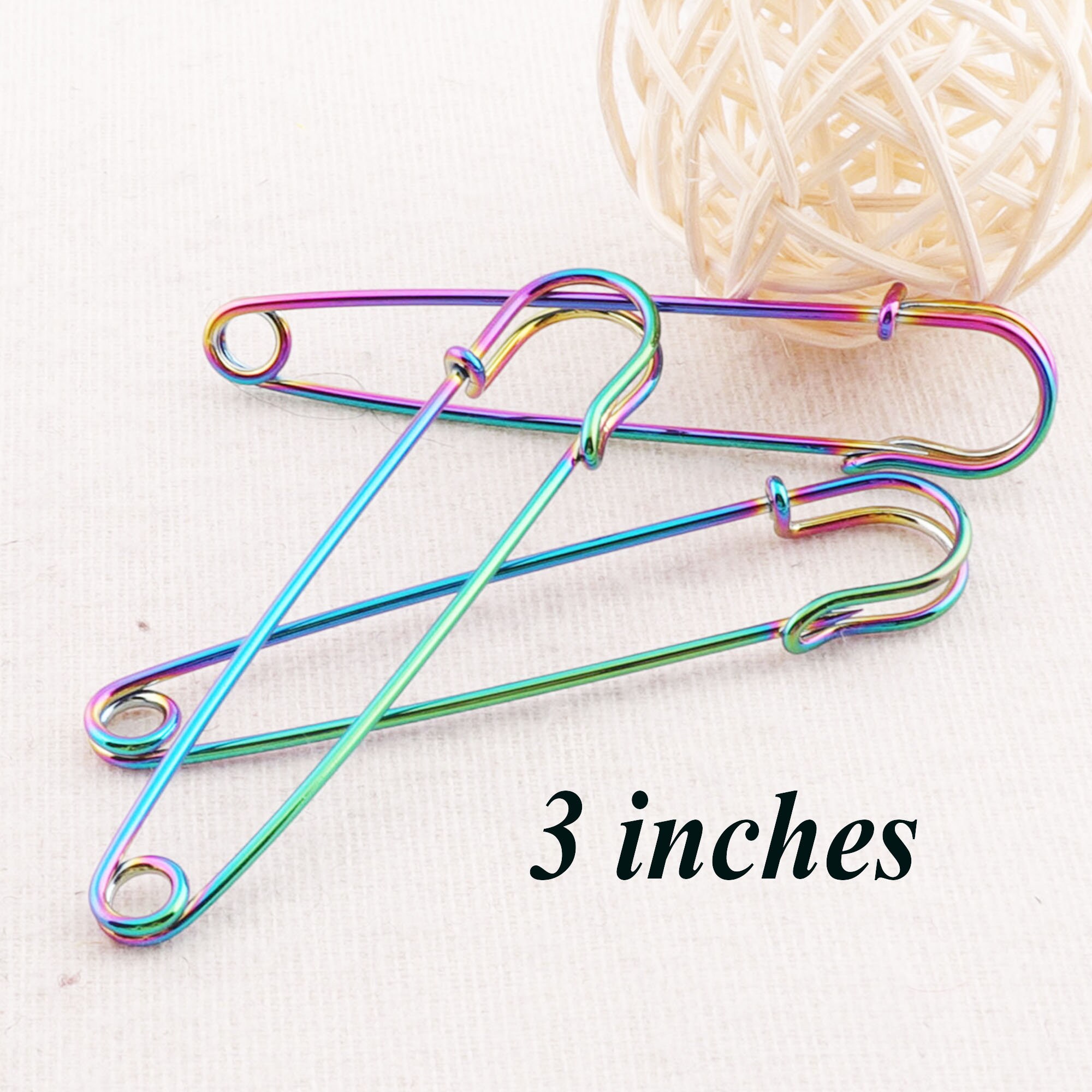 10-30 PCS Metal Rainbow Safety Pins3 Safety Pin Brooch - Etsy
