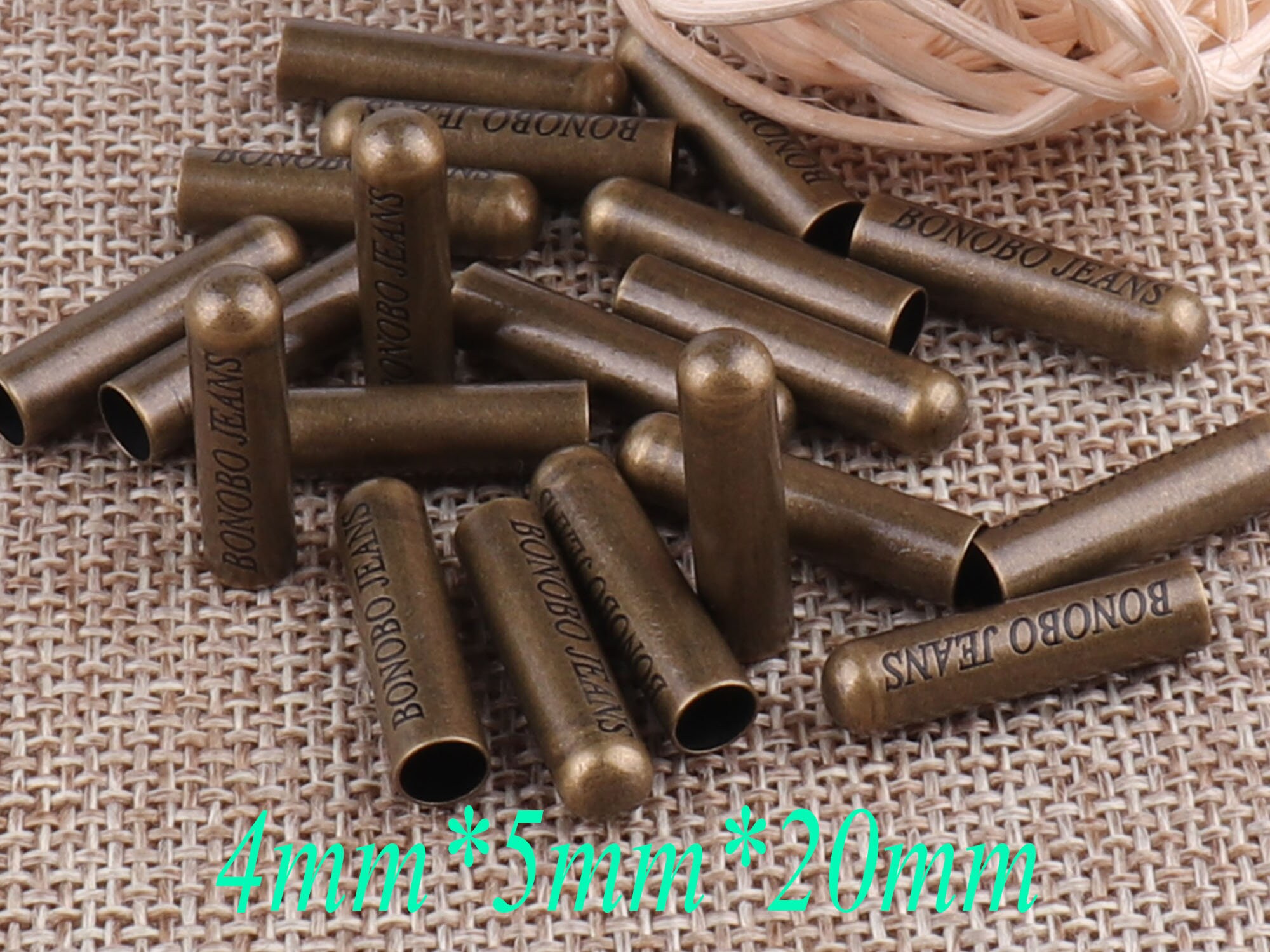 20 PCS Antique Bronze Metal End TipsCord Lock Craft Cord | Etsy