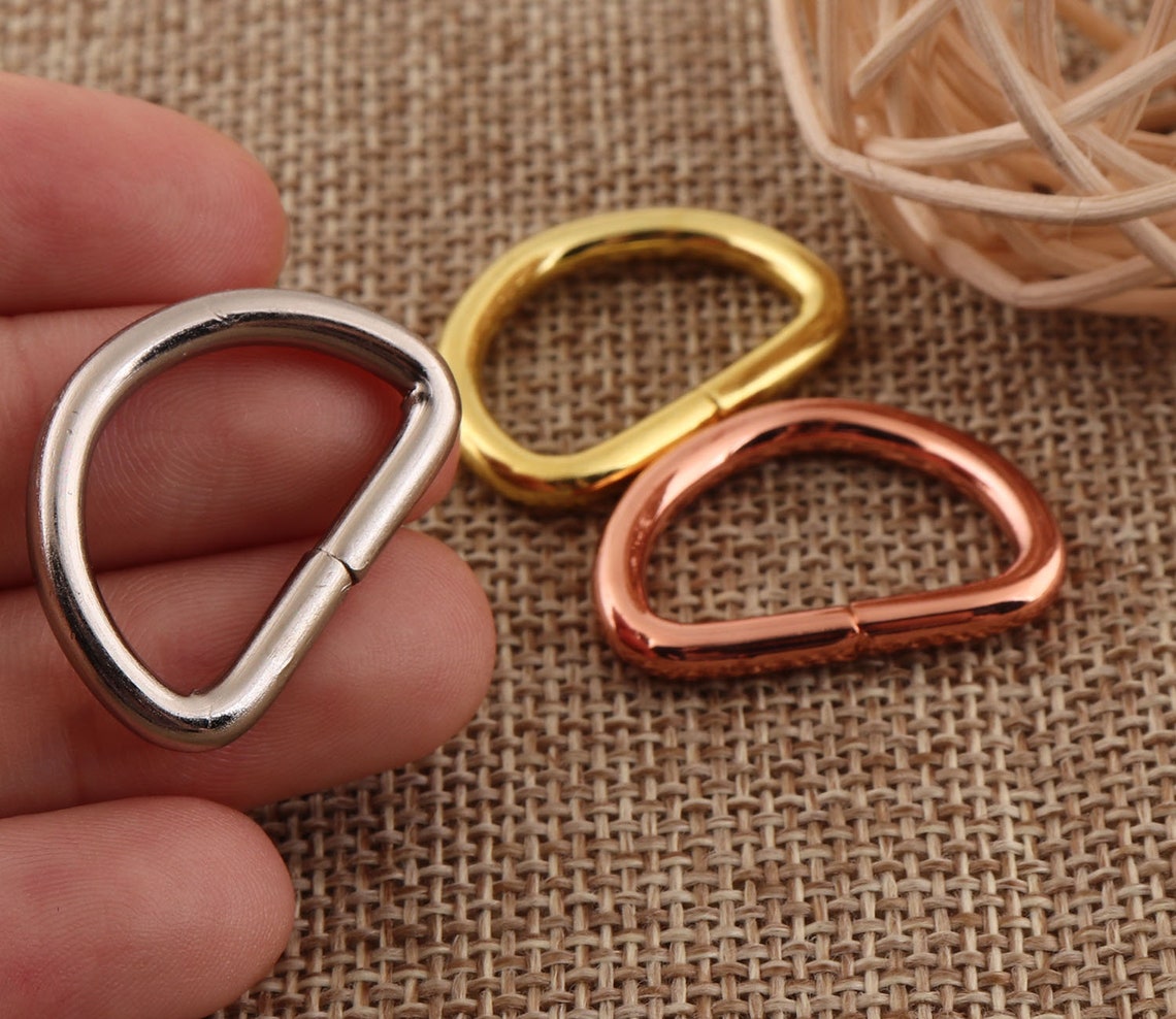 40 PCS Gold/Rose Gold/Silver metal d-ring20mm D Rings d ring | Etsy