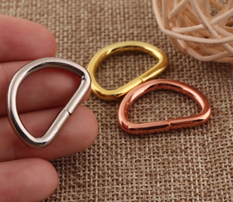 40 PCS Gold/Rose Gold/Silver metal d-ring20mm D Rings d ring | Etsy