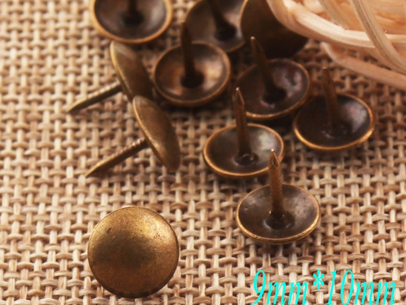 20-100 Pcs Antique Bronze Upholstery Tacksnailhead Tacks | Etsy