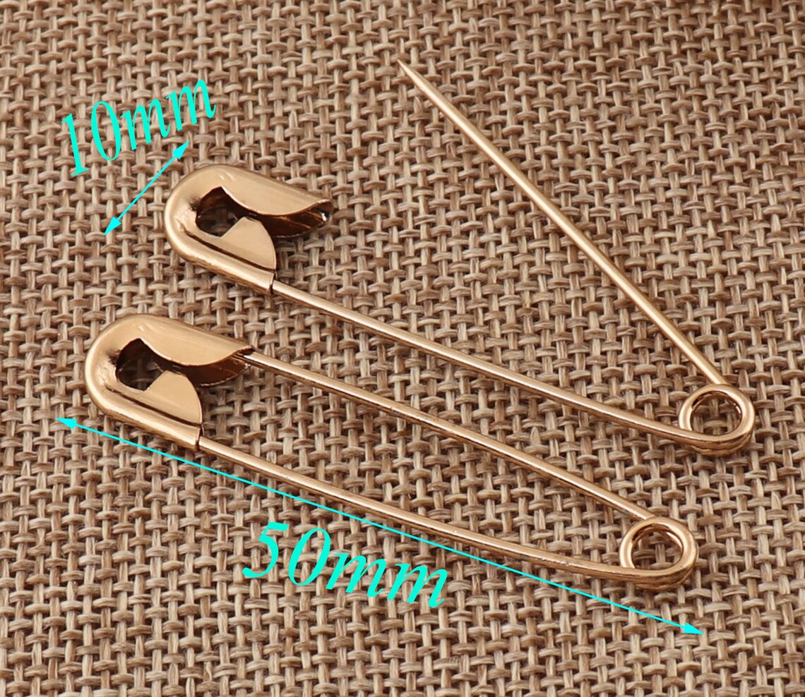 30 PCS Metal Gold Safety Pinscraft Safety Pin Brooch Safety | Etsy