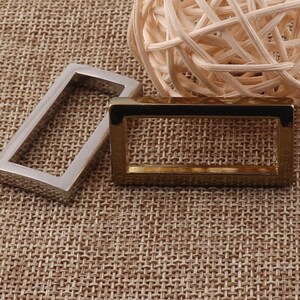 10 Rectangle Rings,32mm Square Rings,silver/gold Plated Rectangular ...