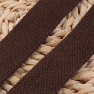 Dark Brown Webbing,1 Inch Webbing,cotton Webbing,key Fob Webbing ...