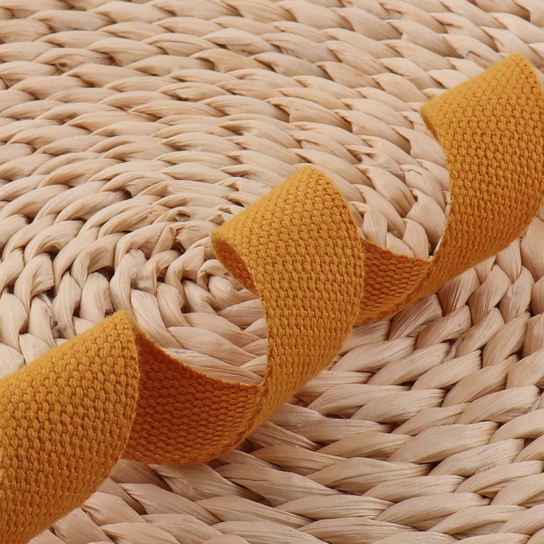 Yellow Cotton Webbing1 Inch Webbing Key Fob Webbing Bag - Etsy