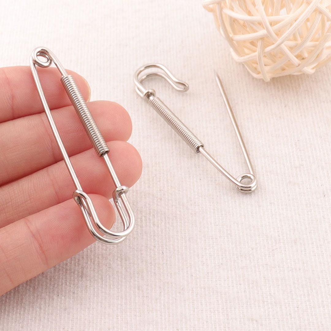 Safety Pins 2 1/457mm20pcslarge Silver Safety Pins - Etsy