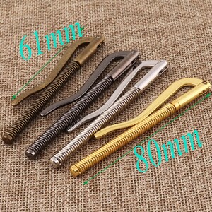 10 PCS Spring Wallet Clips,80mm Money Clip DIY Clip Wallet Money Clip ...