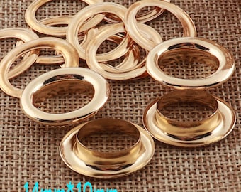 50 Sets Large Eyeletssilver Metal Eyelets Grommets With | Etsy