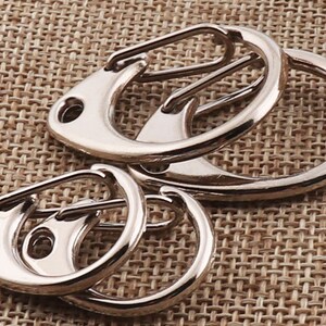 20 Silver Spring Clasp,self Closing Clasp,lobster Claw Clasp,hook,32mm ...