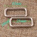 20 Pcswebbing Rectangle Rings,rectangle Rings,1"square Rings,silver ...