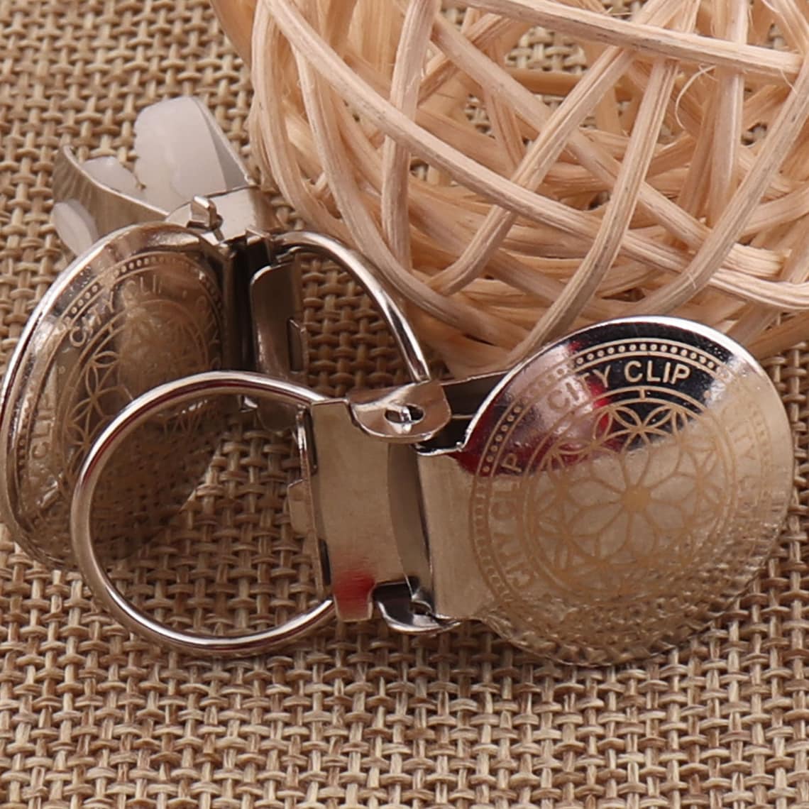 10 Pcs Silver Suspender Clips16mm Rectangle Pacifier | Etsy