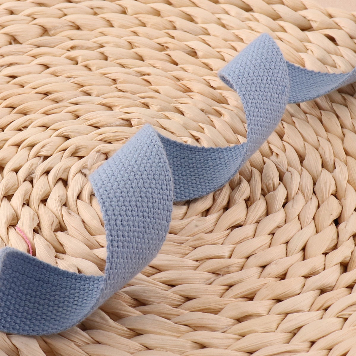 Cotton Webbing1 inch Pale Blue WebbingKey Fob | Etsy