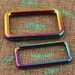 8 Pcs Rainbow Rectangle Rings1.5 Webbing Purse - Etsy