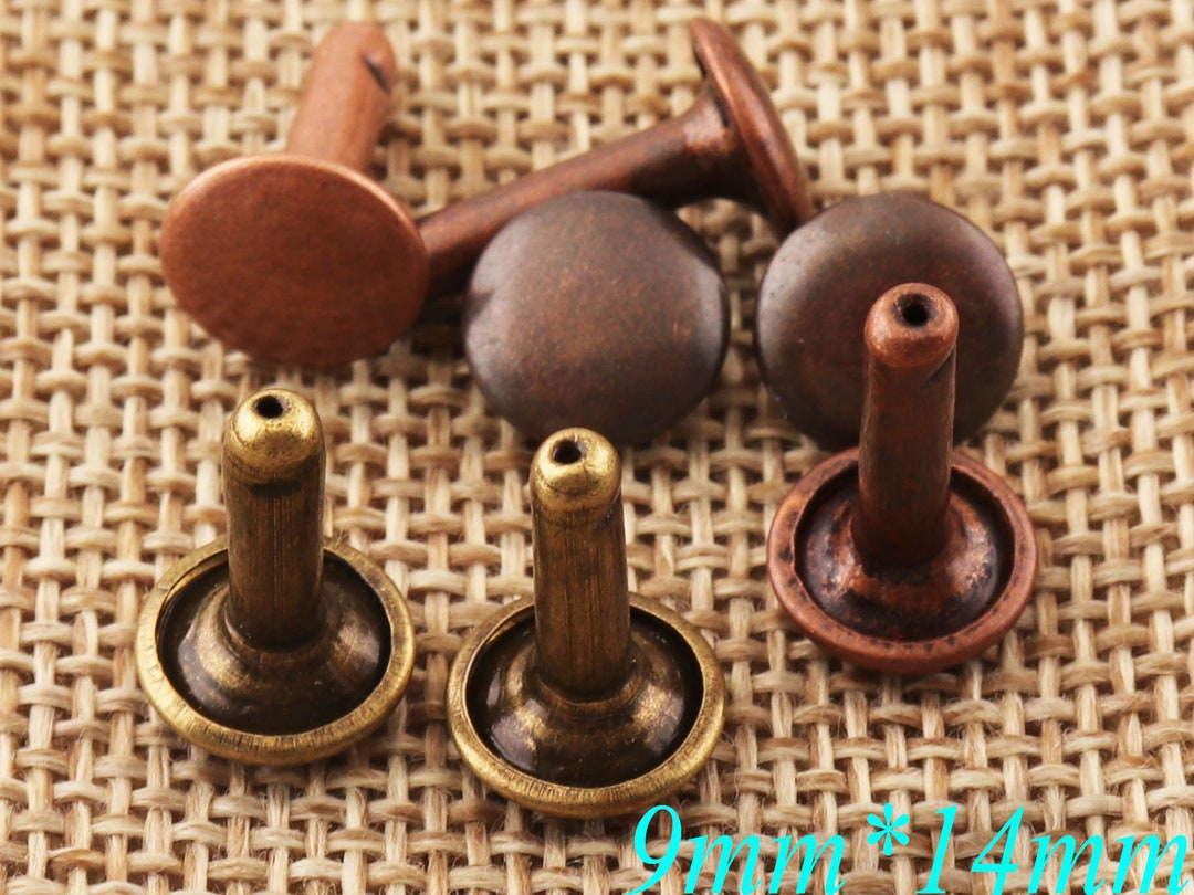 200 Sets Double Cap Rivet,antique Bronze/antique Copper Dome Round ...