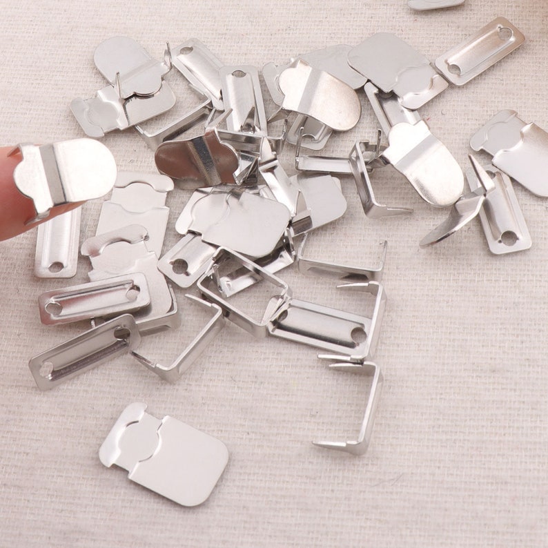3/4"(18mm)silver Trousers Skirts Bars Fasteners Hook Eye Clasps Pants ...
