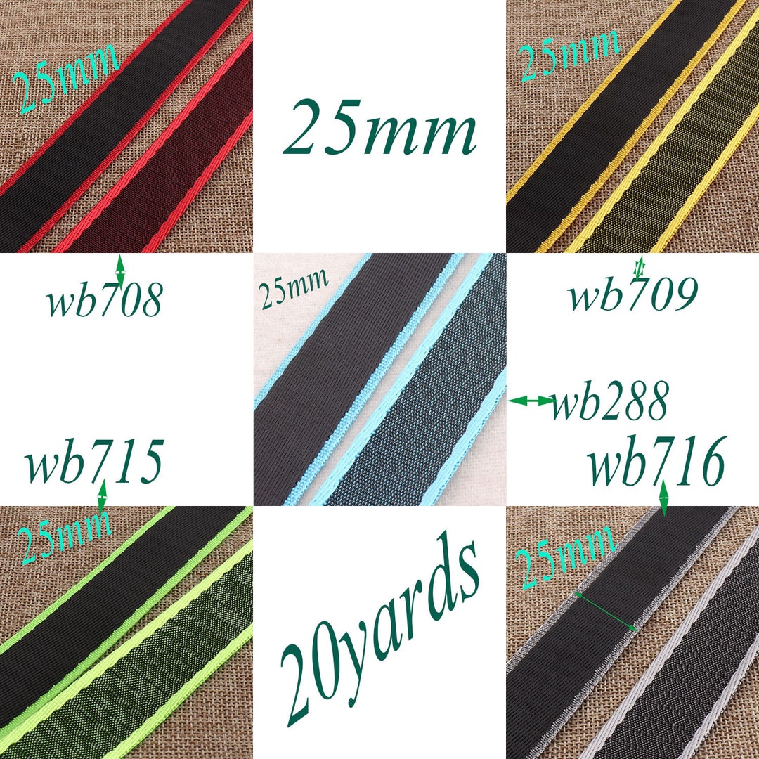 1" Smooth Webbing,25mm Webbing,smooth Ribbon,webbing Purse Strap,purse ...