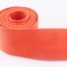1 1/2" Cotton Soft Orange Webbing,key Fob Webbing Belt Webbing Lanyard ...