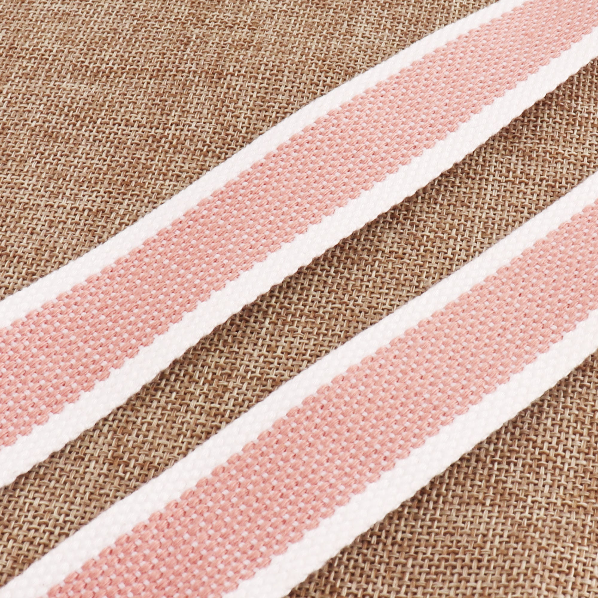 32MM Webbing Pink White Striped Webbing Belt Webbing Cotton - Etsy
