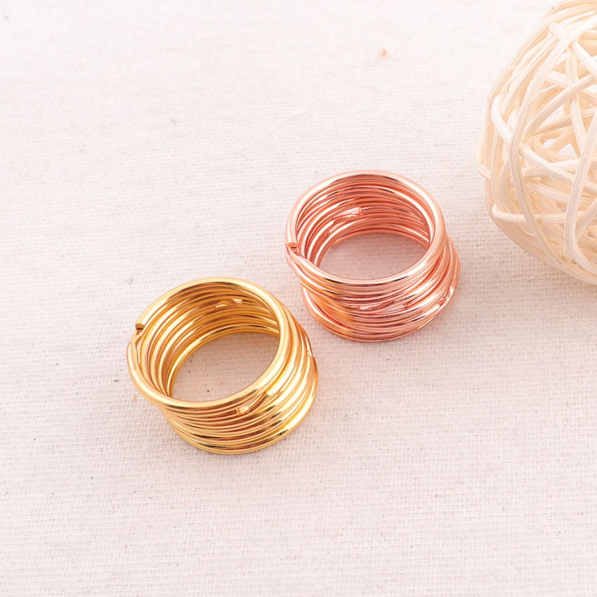 40 PCS Key Rings25mm Gold/rose Gold Key Ring Keychain Split | Etsy