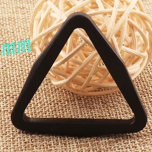 30 Pcs Black Plastic Triangle Rings,38mm Slide Buckles Fasteners Belt ...