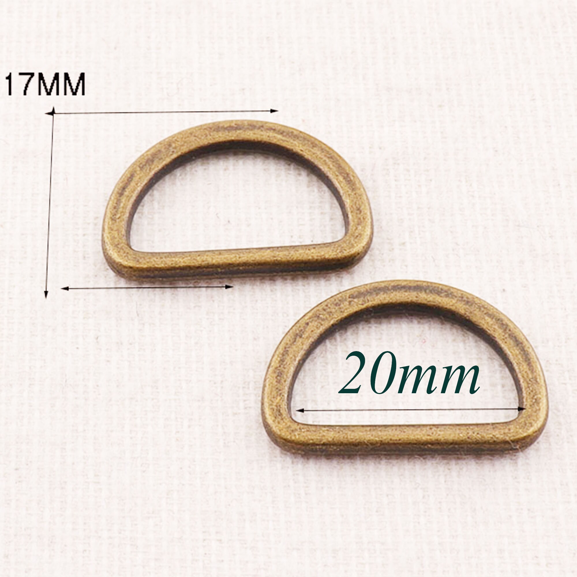 Flat Cast D Ring Buckles 14pcs,3/4"(20mm),ancient Bronze Webbing Purse ...