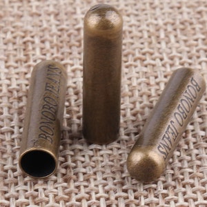 20 PCS Antique Bronze Metal End Tips,cord Lock Craft Cord Locks,rope ...