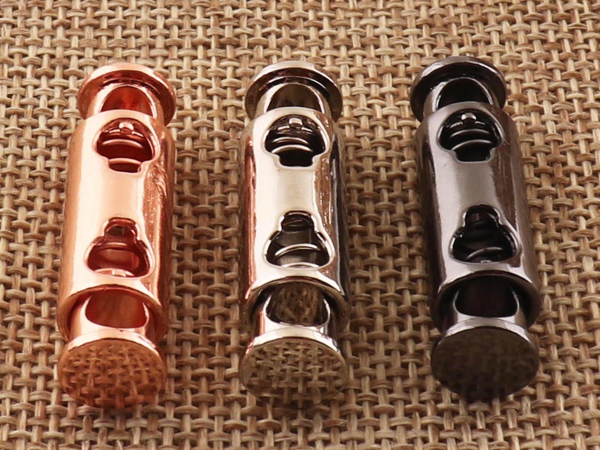 Double Barrel Toggle Cord Lock Rose Gold/silver/gunmetal | Etsy