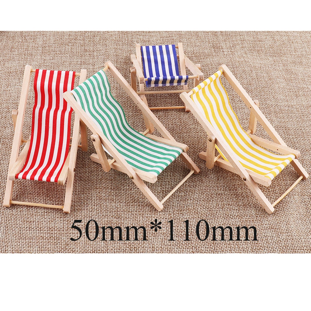 Mini Beach Chair,coastal Seating,fairy Accessories,dollhouse ...